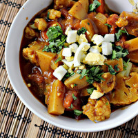 curried tomato soup with hard boiled eggs - Joanne Eats Well With Others