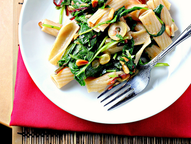 Pasta with Tomatoes, Pine Nuts and Raisins {eat.live.be.} - Joanne Eats ...