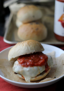Eggplant Parmesan Burgers on Homemade Poppy Seed Buns - Joanne Eats ...