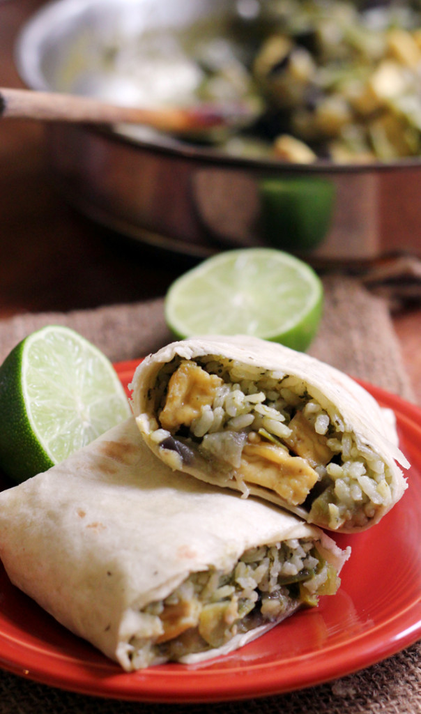 Middle Eastern Lentil, Rice, and Caramelized Onion Burritos - Joanne ...