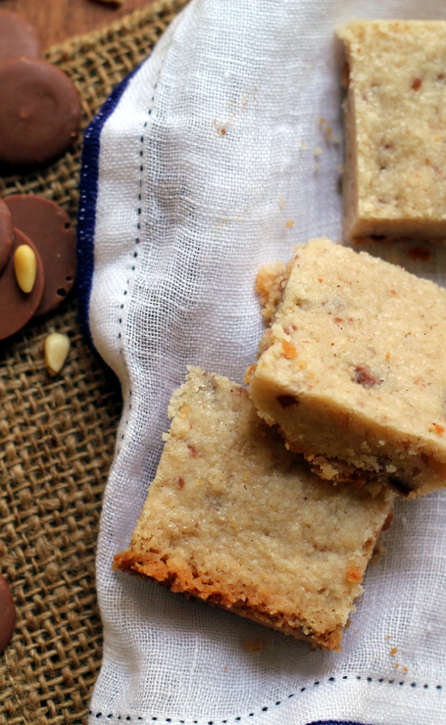 Toasted Pine Nut Milk Chocolate Shortbread - Joanne Eats Well With Others